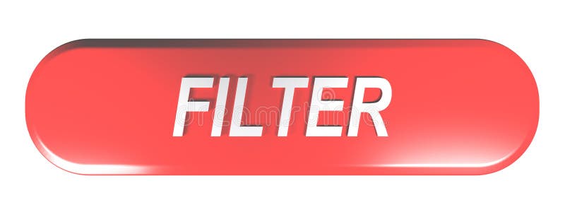 Filter Red Rounded Rectangle Push Button - 3D Rendering Illustration ...