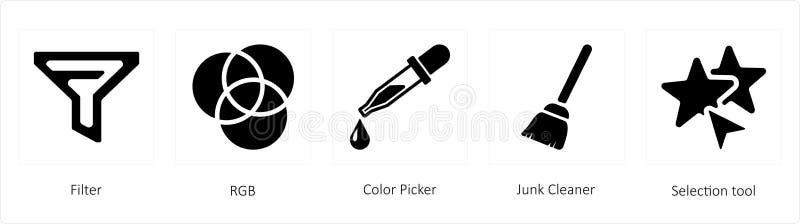 Color Picker Tool Linear Icon Stock Vector - Illustration of sample ...