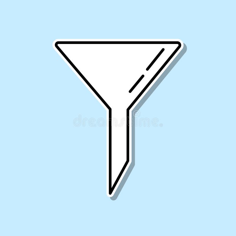 Filter Sticker Icon. Simple Thin Line, Outline Vector of Kitchen Icons ...