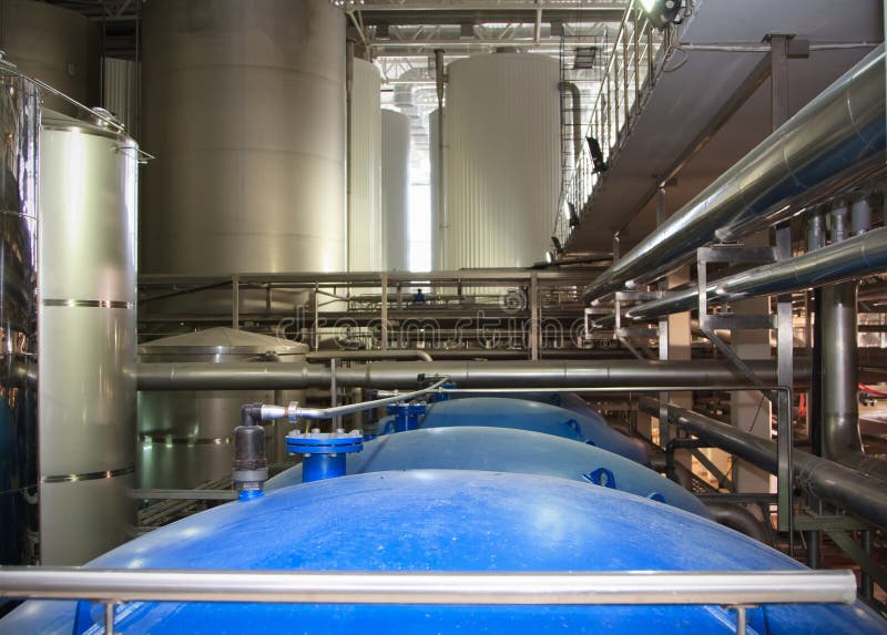 Filter System at a Large Room Stock Image - Image of desalination ...