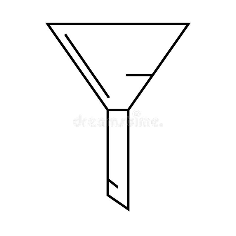 Icon - Funnel Filter - Illustration Stock Vector - Illustration of ...