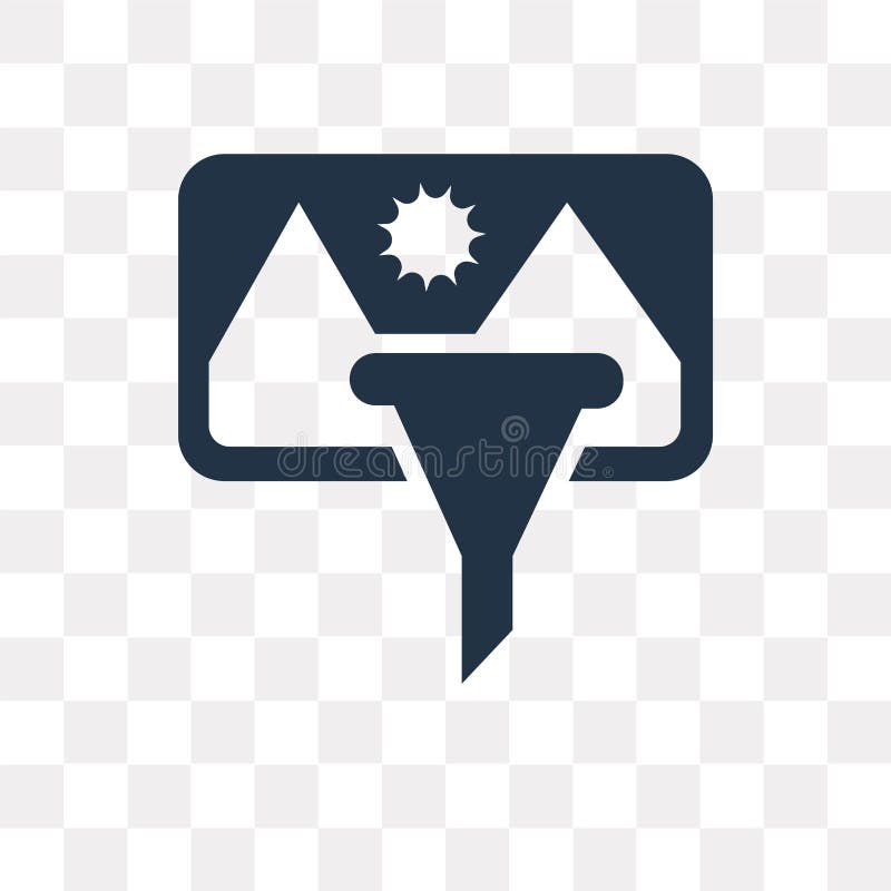 Filter Vector Icon Isolated on Transparent Background, Filter T Stock ...