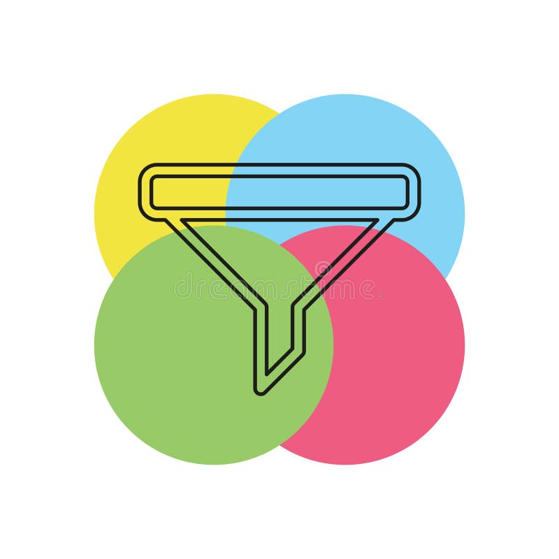 Filter vector icon stock illustration. Illustration of line - 138149110