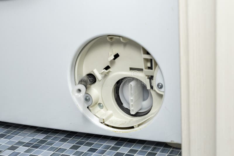The Filter of the Washing Machine is Clogged Stock Image - Image of ...