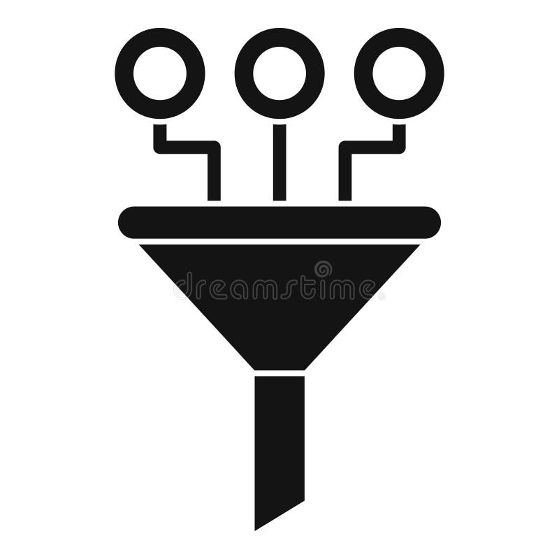 Filter Zoom Icon Simple Vector. Digital Electronic Stock Illustration ...