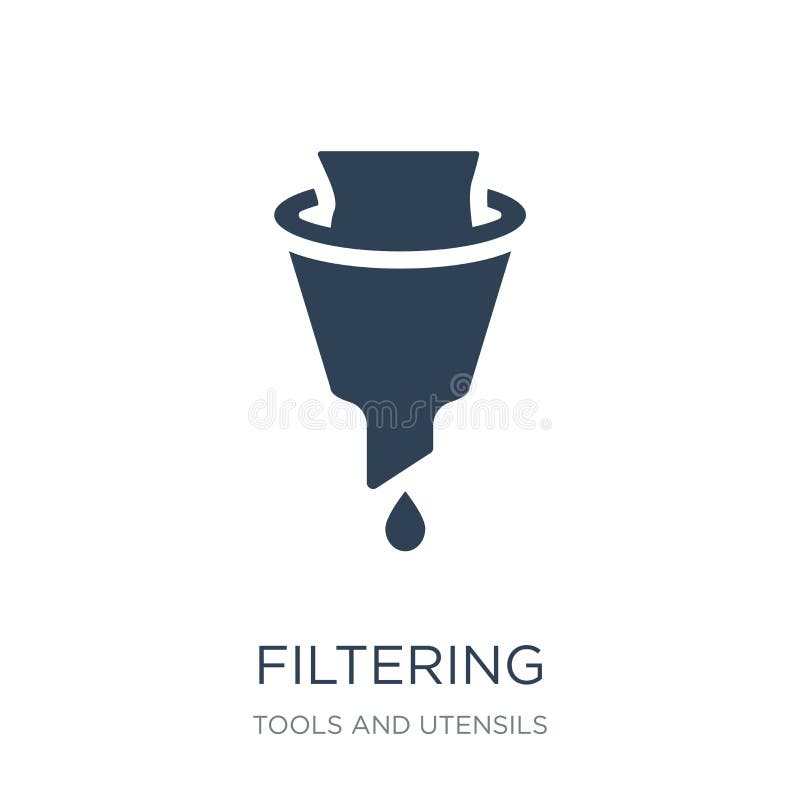 Filtration Icon in Trendy Design Style. Filtration Icon Isolated on ...