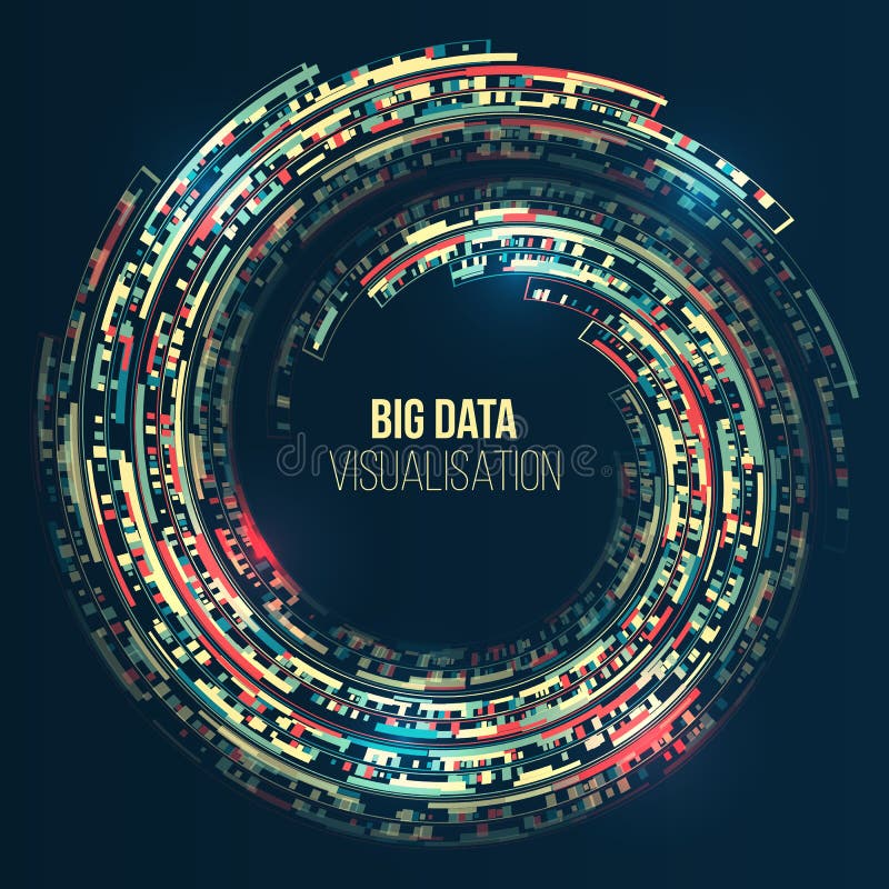 Filtering Machine Algorithms Data Stream In The Form Of An Array Of Circles And Binary Code