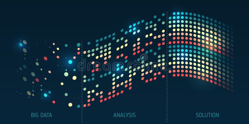 Filtering Machine Algorithms Wide Big Data Visualization Information Analytics Concept