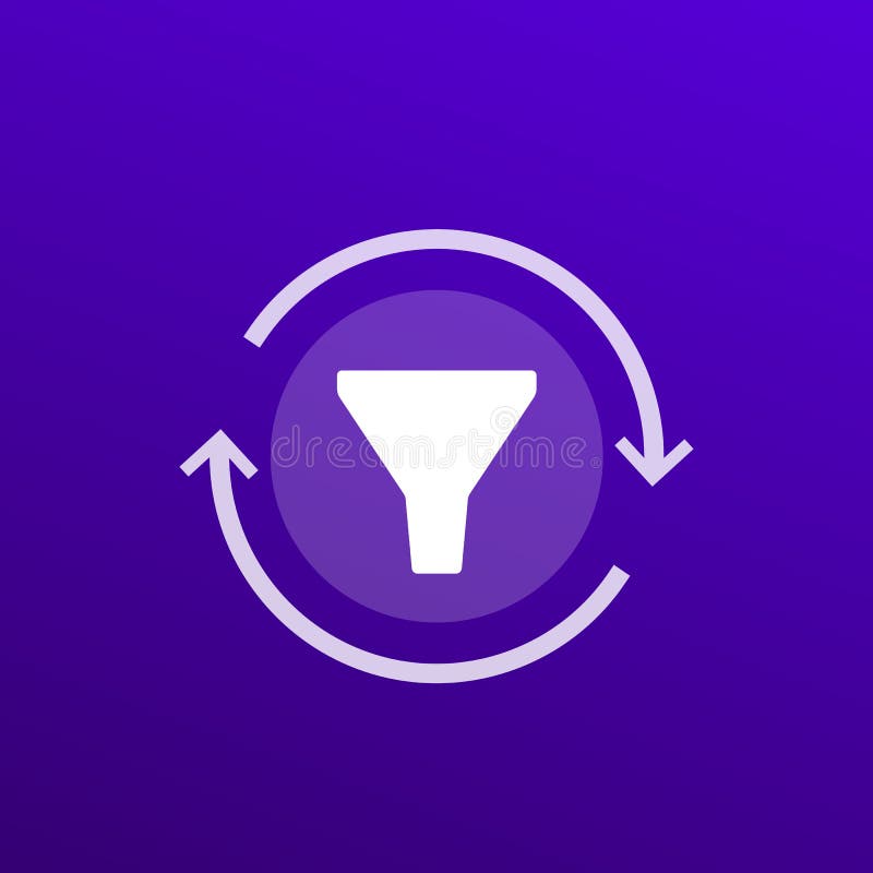 Process of Filtering Dirty Water in the Laboratory Stock Vector ...