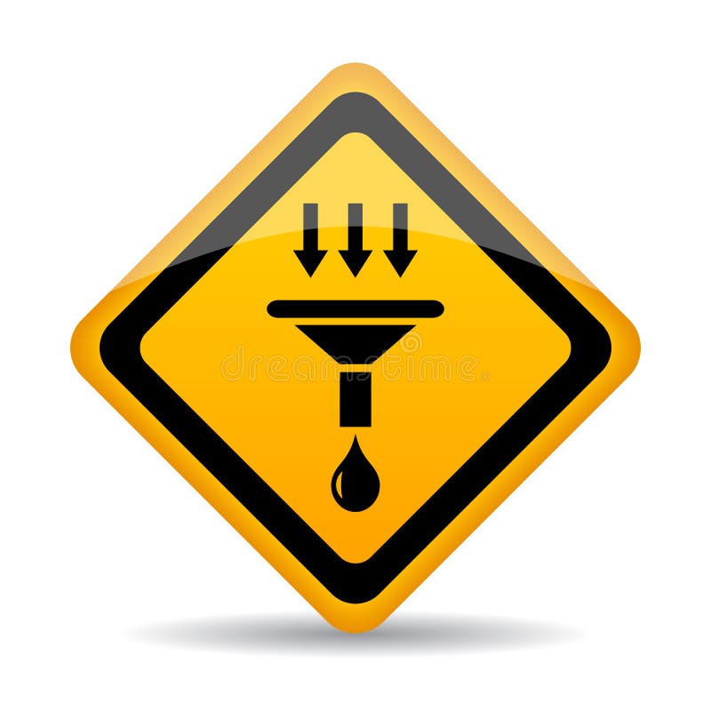 Filtering vector sign stock vector. Illustration of funnels - 78373155