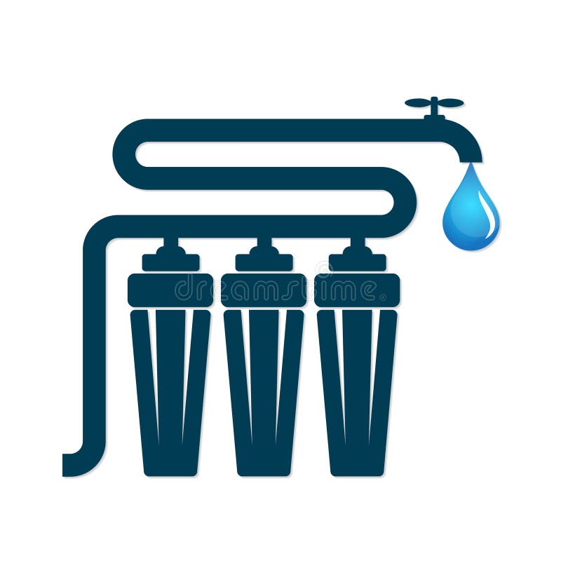 Water Filters Icon In Cartoon Style Isolated On White Background. Water ...