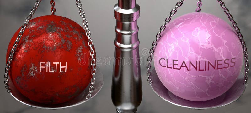 Filth or Cleanliness - Weighing Two Choices, Available Options Stock ...