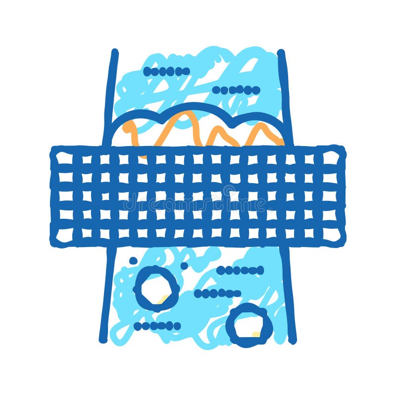 Filtration Machine Icon Doodle Illustration Stock Illustration ...