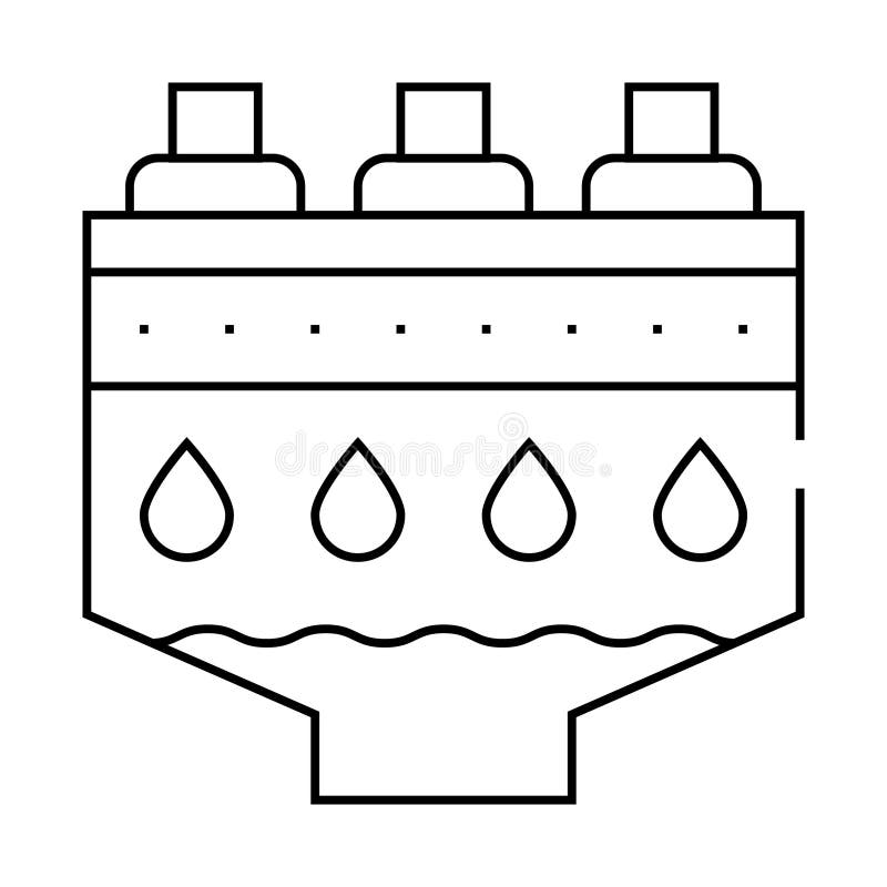 Filtration Machine Line Icon Vector Symbol Illustration Stock ...