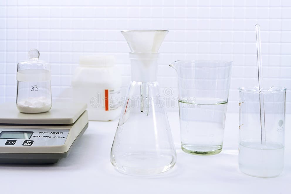 Filtration of Suspension in Lab Stock Photo - Image of industry ...