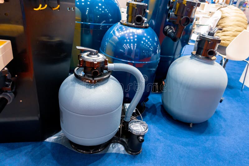Filtration Unit. Filter for Private Pools Stock Image - Image of ...