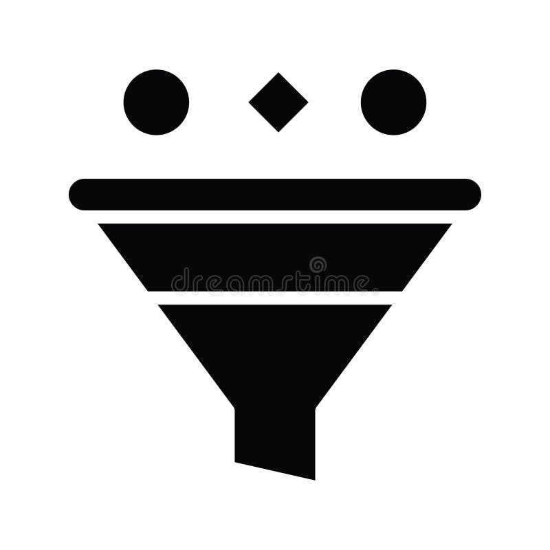 Filtration Vector Solid Icon Design Illustration. Product Management ...