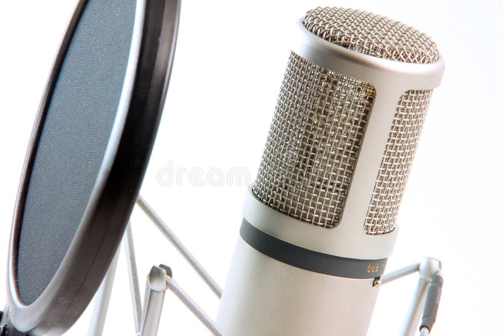 Filtro Del Micrófono Horizontal Imagen de archivo - Imagen de negro ...