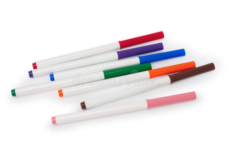 Filzstift stockbild. Bild von zeichnung, gelb, büro, geschäft - 38012337