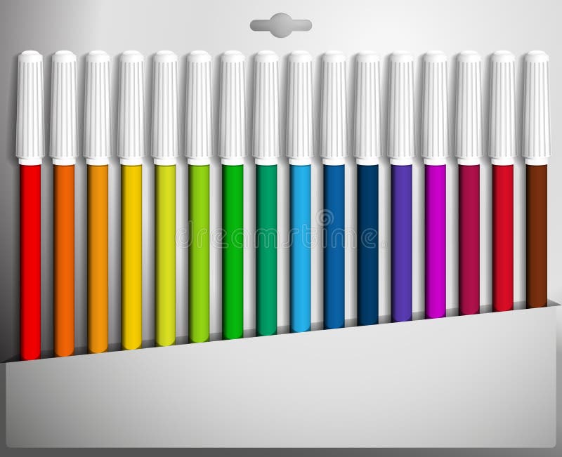 Filzstifte Reihe Stock Illustrationen, Vektoren, & Kliparts - 23 Stock ...