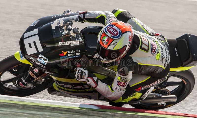 FIM CEV REPSOL - MOTO 3 编辑类照片. 图片 包括有 车手, 西班牙, 冠军, 本田 - 41797016