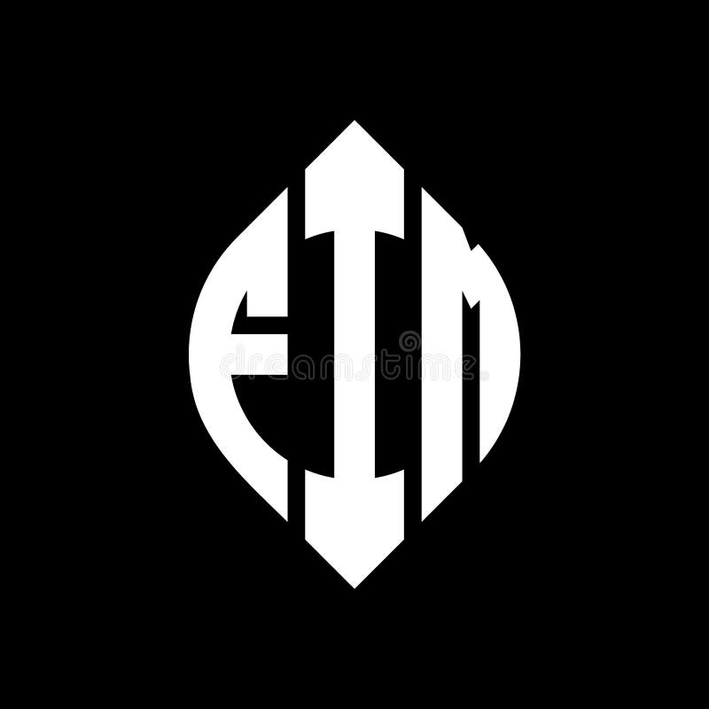 FIM Circle Letter Logo Design with Circle and Ellipse Shape. FIM ...