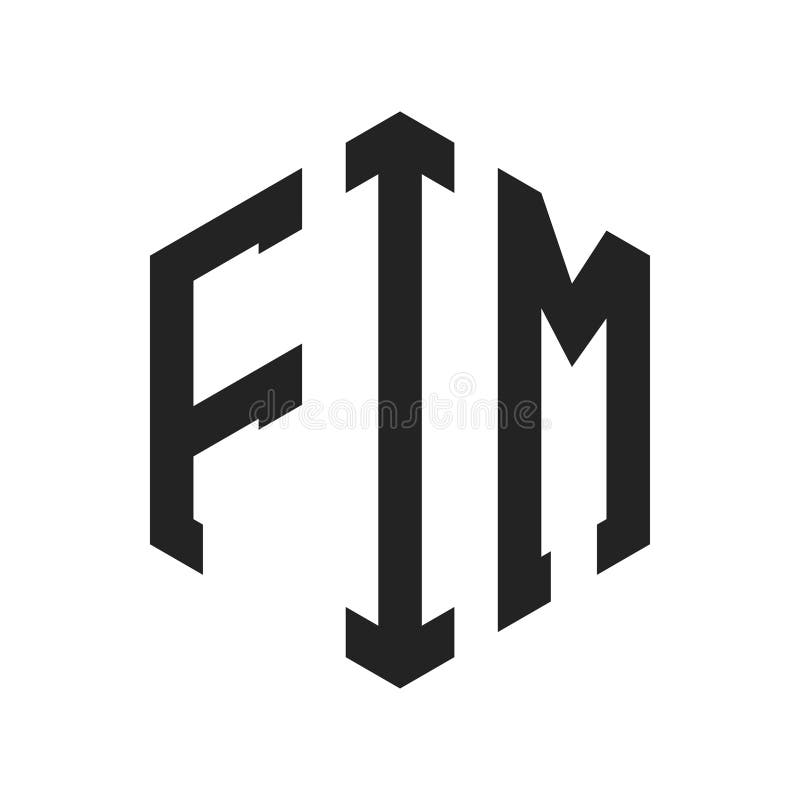 FIM Logo Design. Initial Letter FIM Monogram Logo Using Hexagon Shape ...
