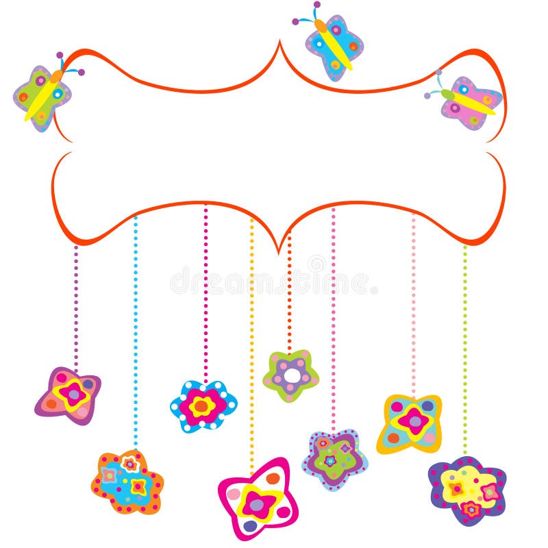 Fin ram stock illustrationer. Illustration av blommor - 5092905