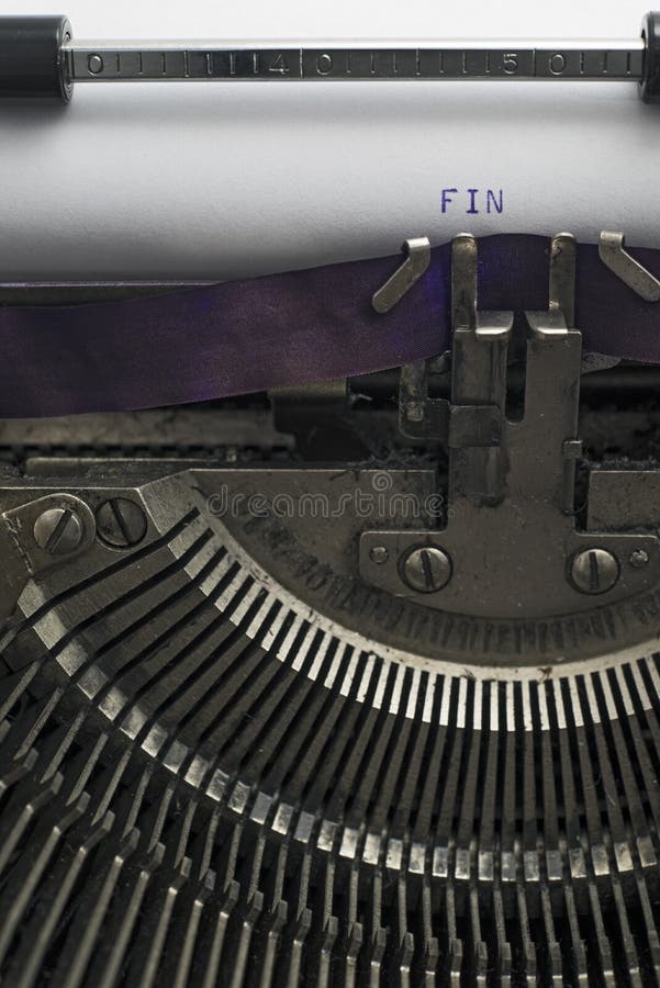 Fin stock photo. Image of oldfashioned, text, completion - 37934488