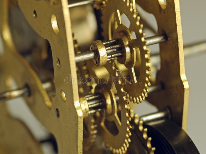 Fin De Fragment De Rouage D'horloge Vers Le Haut Photo stock - Image du ...