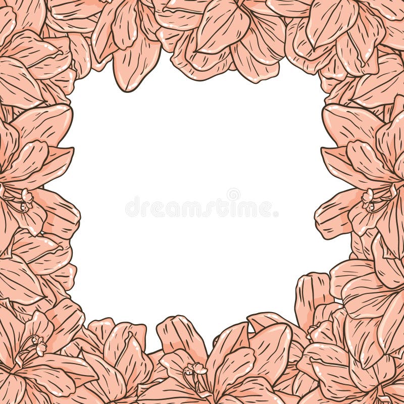 Fin ram vektor illustrationer. Illustration av lilja - 27347217