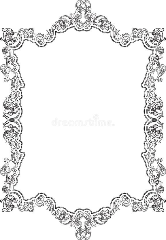 Fin retro ram vektor illustrationer. Illustration av utformning - 66475043