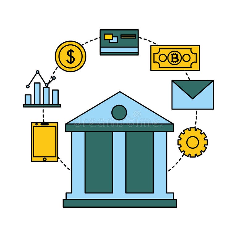 Fin tech business stock vector. Illustration of mobile - 145480125