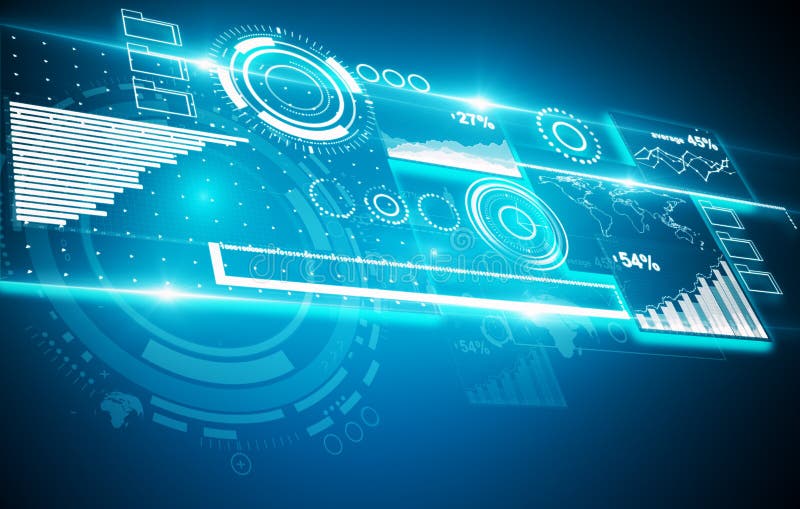 Fin-tech concept stock illustration. Illustration of information - 91164160