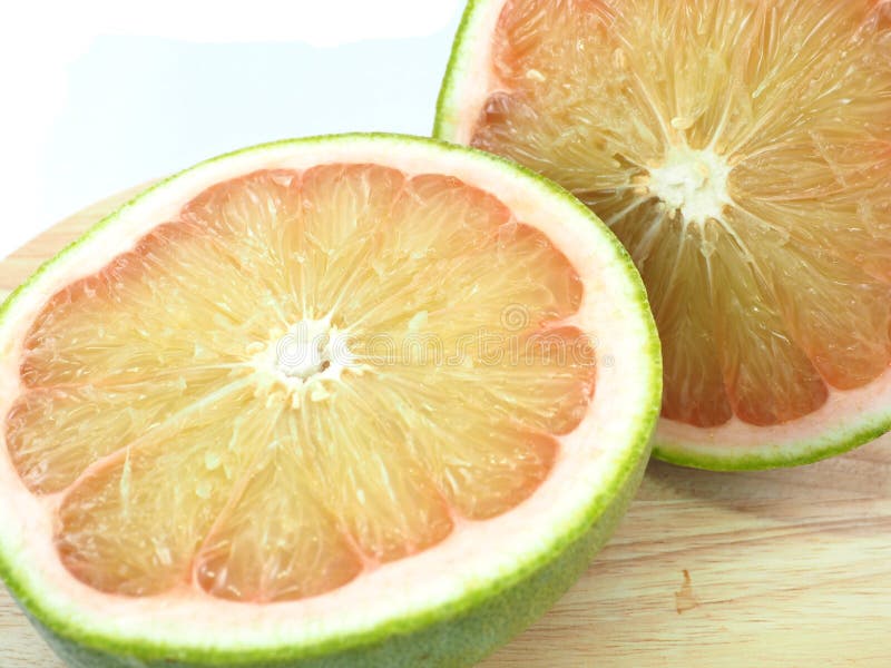 Pamplemousses De Pamplemousse De Tige Et De Feuilles, En Coupe Photo ...
