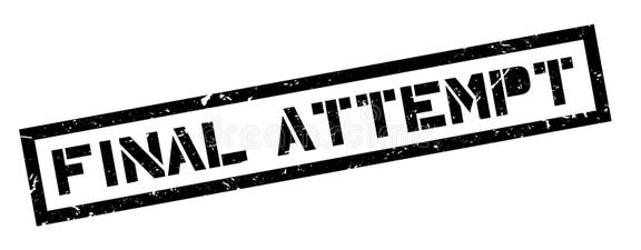 Final Attempt rubber stamp stock illustration. Illustration of ...