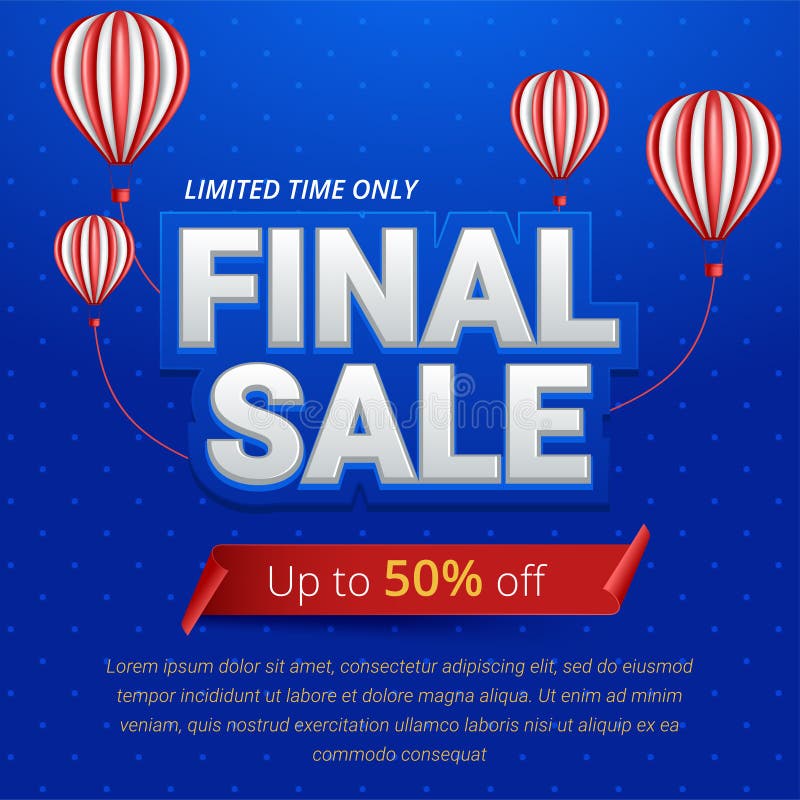 Final Banner Template Background Stock Vector - Illustration of black ...