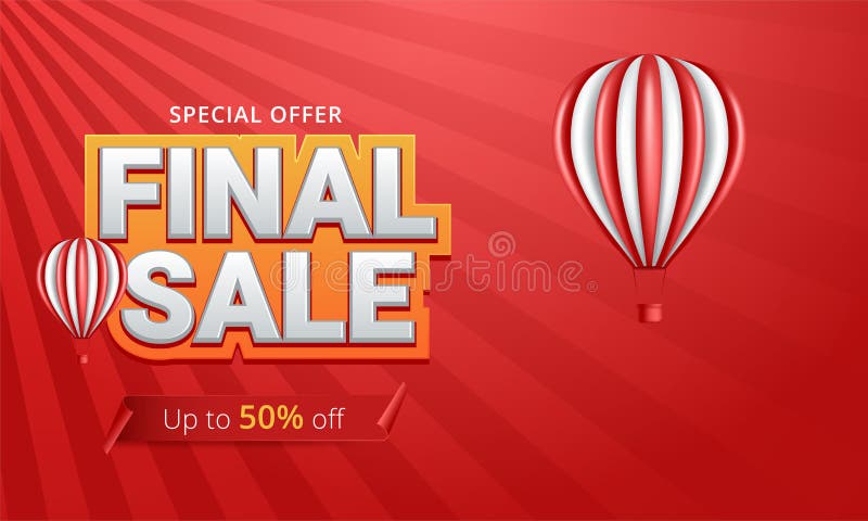 Final Banner Template Background Stock Vector - Illustration of sign ...