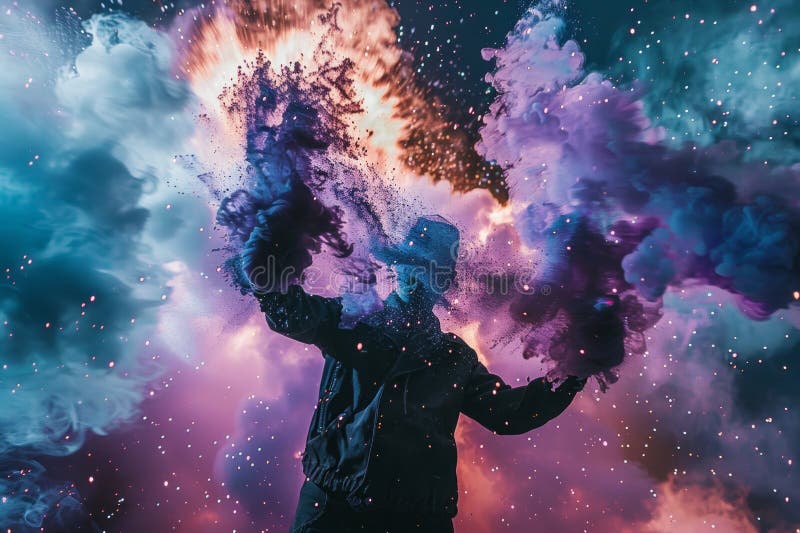 The Final Bow, the Stage Behind the Performers Erupting in a Controlled ...