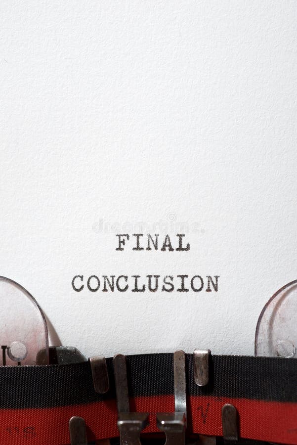 Conclusion Text Written in Torn Paper Stock Image - Image of conceptual ...