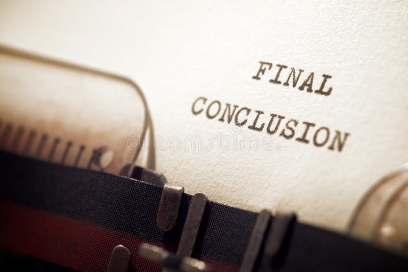 Conclusion Text Written in Torn Paper Stock Image - Image of conceptual ...