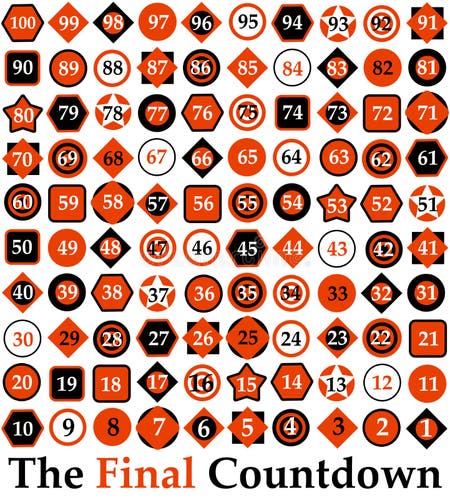 Numbers 1 100 Stock Illustrations – 140 Numbers 1 100 Stock ...