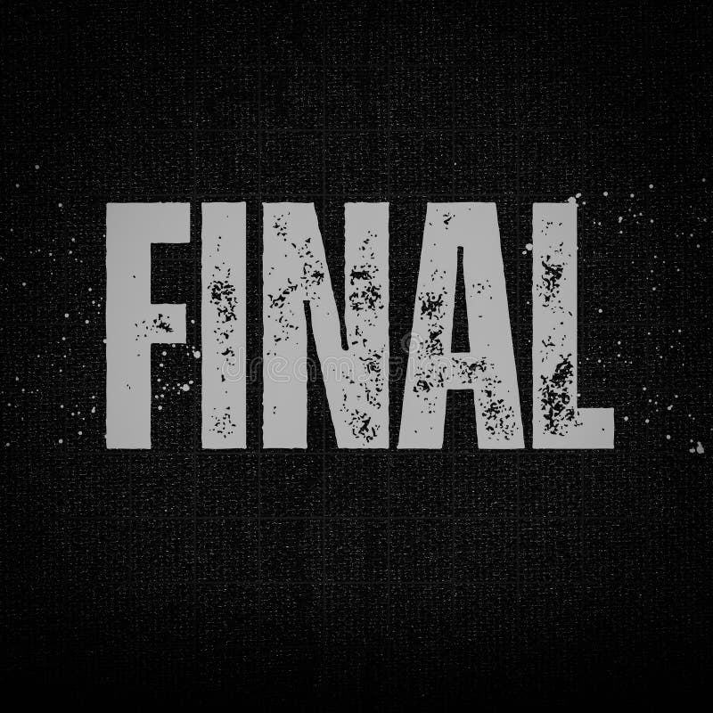 Final Letters Stock Illustrations – 723 Final Letters Stock ...