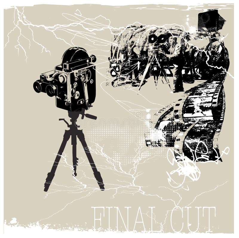 Final cut stock vector. Illustration of vector, slide - 8129366