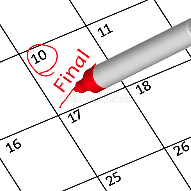 Final days for this month. stock vector. Illustration of exam - 66842501