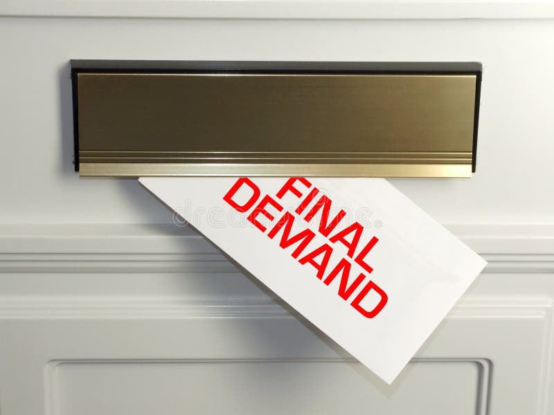 Final demand stock image. Image of creditor, association - 4662231