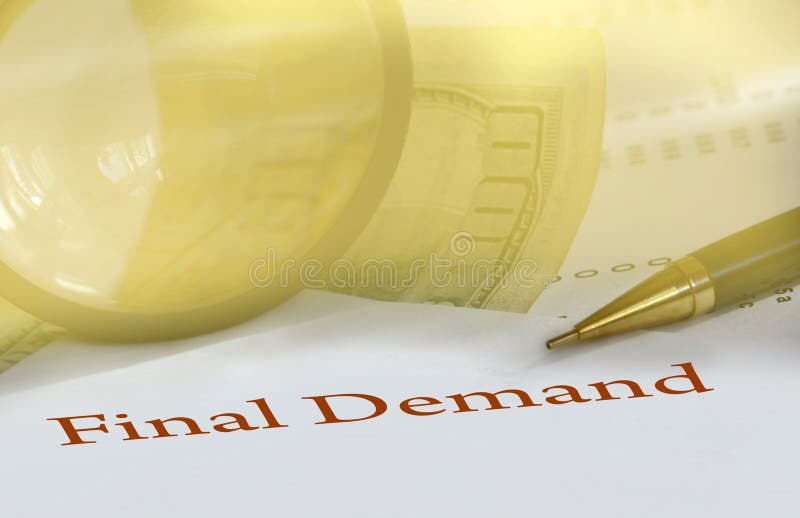 Final demand stock image. Image of debt, report, demand - 4662231