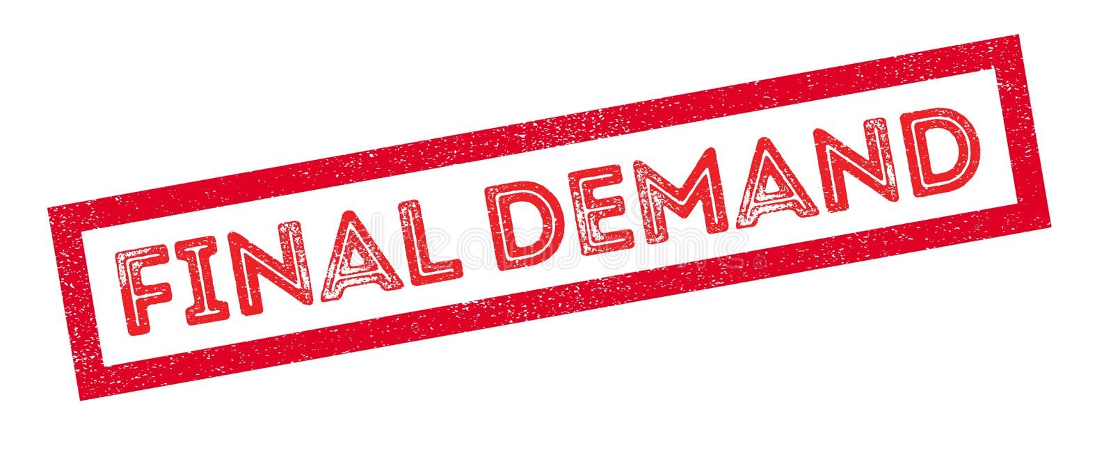 Final Demand rubber stamp stock illustration. Illustration of paying ...