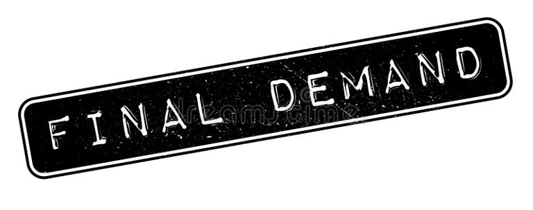 Final Demand rubber stamp stock illustration. Illustration of cost ...