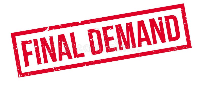 Final Demand rubber stamp stock vector. Illustration of bureaucracy ...